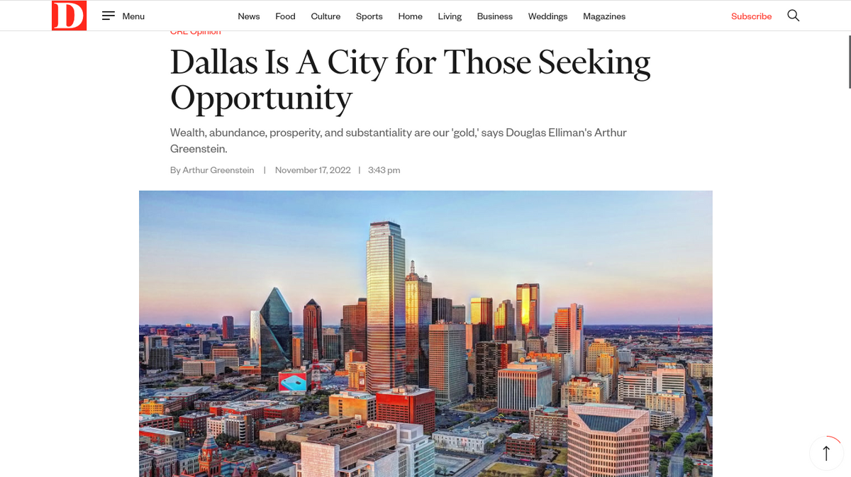 Dallas Is A City for Those Seeking Opportunity – Sell My House Fast for ...
